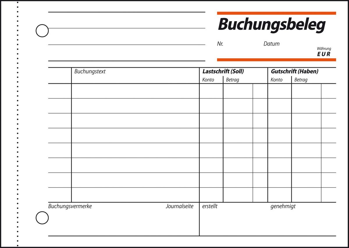 Buchungsbelege von Sigel